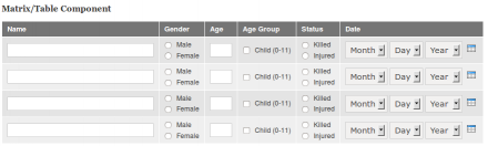 Webform Matrix Component | Drupal.org