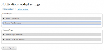 Notifications widget | Drupal.org