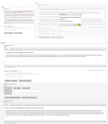 Paragraphs CKEDITOR Integration | Drupal.org