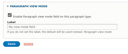 Paragraph View Mode | Drupal.org