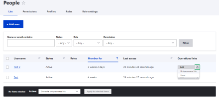 User One Time Login | Drupal.org