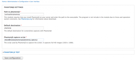 PhantomJS Capture | Drupal.org