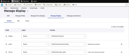 Published referenced entity | Drupal.org
