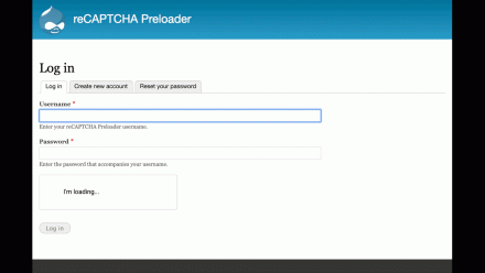 reCAPTCHA Preloader | Drupal.org