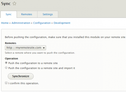 Remote Config Sync | Drupal.org