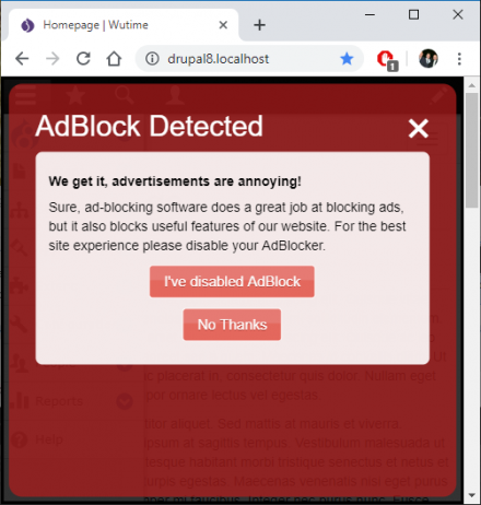 AdBlock Detection [anti-AdBlock] | Drupal.org