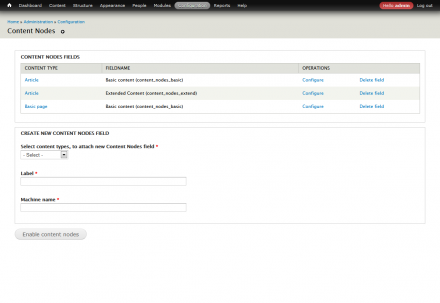 Content Nodes | Drupal.org