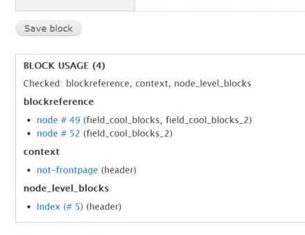 Block usage | Drupal.org