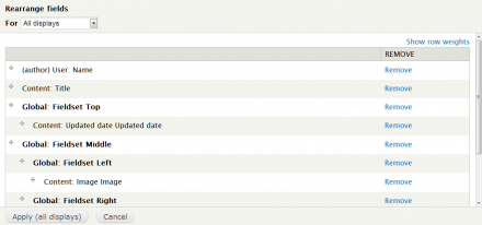 Views fieldsets | Drupal.org