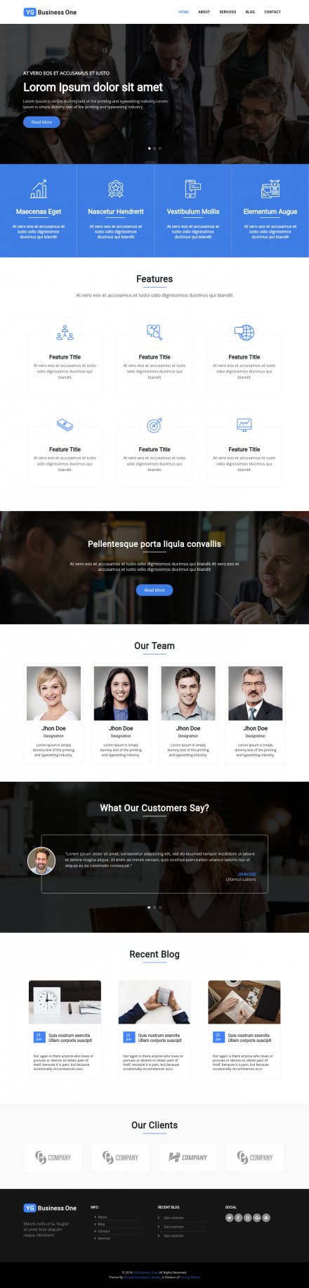 YG Business One | Bootstrap based Drupal 10 theme for Business | Drupal.org