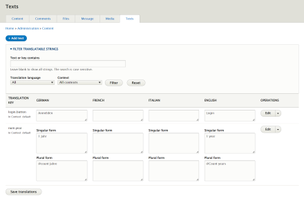 Texts: key-based strings and translations | Drupal.org