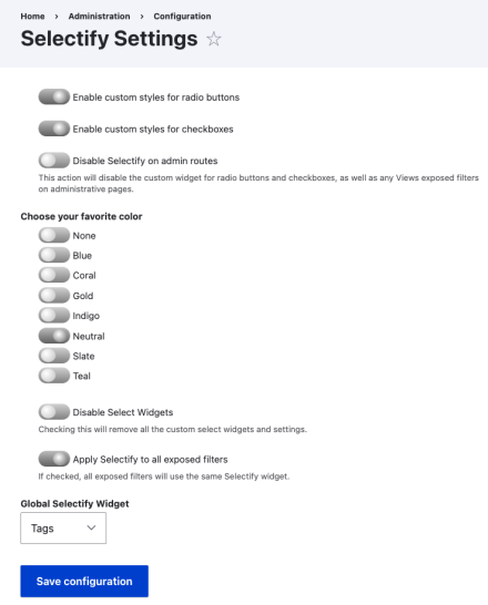 Selectify | Drupal.org