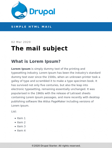 Simple HTML Mail | Drupal.org