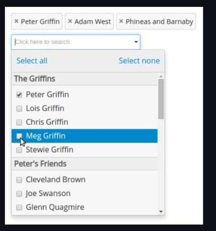 Searchable Multi select option list | Drupal.org