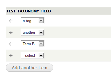 Taxonomy Orderable Select Widget | Drupal.org
