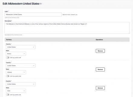 Commerce Zones | Drupal.org