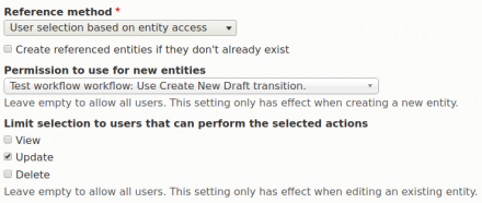 User reference selection access | Drupal.org