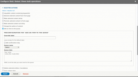 Views bulk operations queue | Drupal.org