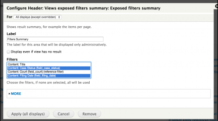 Views Exposed Filters Summary | Drupal.org