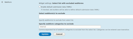 Webform Entity Reference Exclude field widget | Drupal.org