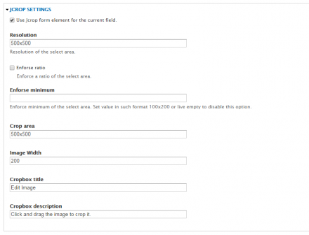 Jcrop Form Element | Drupal.org