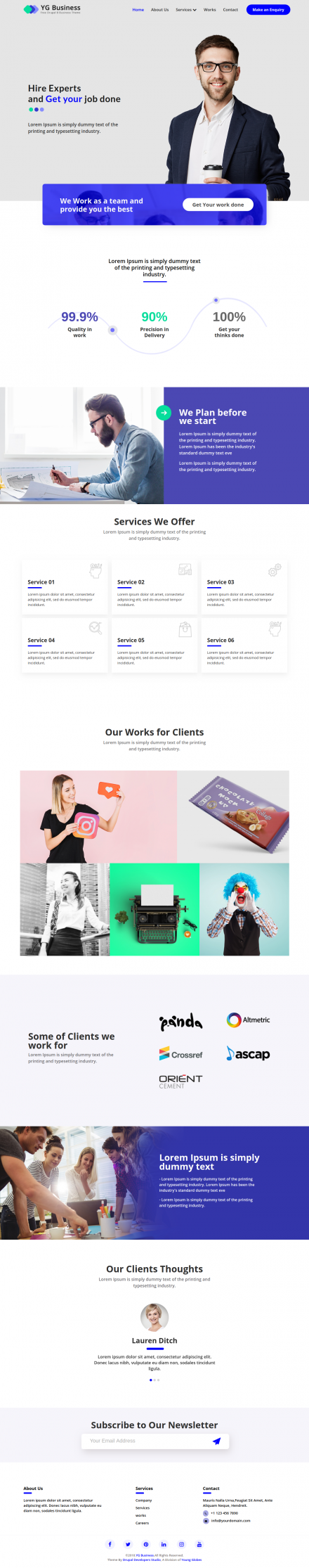 YG Business | Bootstrap based Drupal 10 theme for Business | Drupal.org
