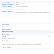 Node form layouts | Drupal.org