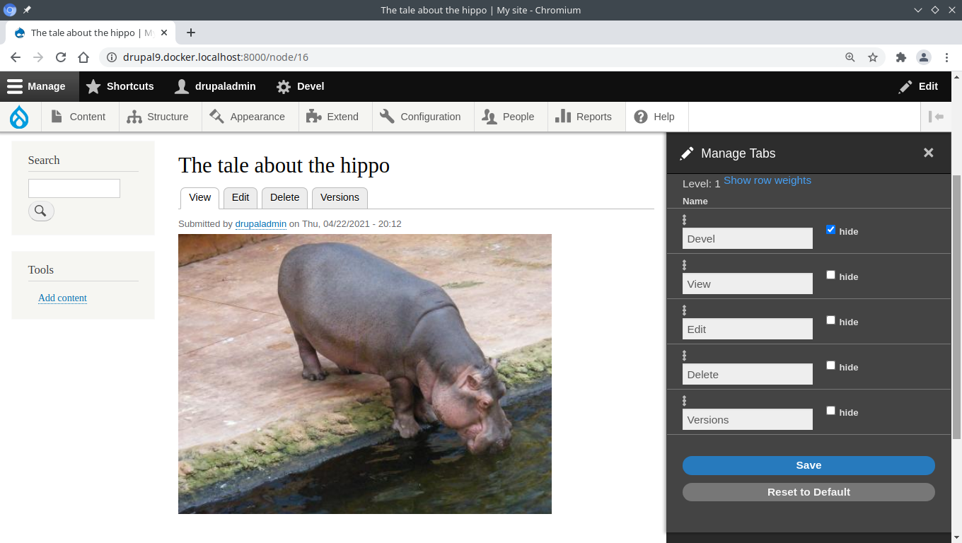 Tab Manager | Drupal.org