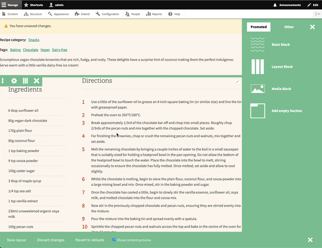 Layout Builder + Auto Generated Content | Layout Builder + | Drupal Wiki guide on Drupal.org