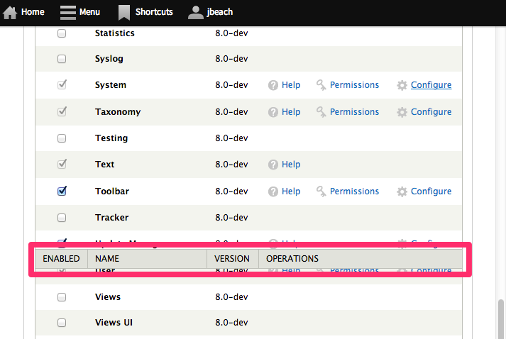 Fix tableheader placement which is broken in the current D8 ToolBar patch [#1827318] | Drupal.org