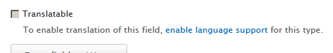 Show or hide the "Make field translatable" checkbox on the add field form depending on ...