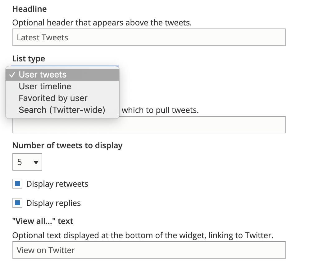 Twitter Profile Widget | Drupal.org