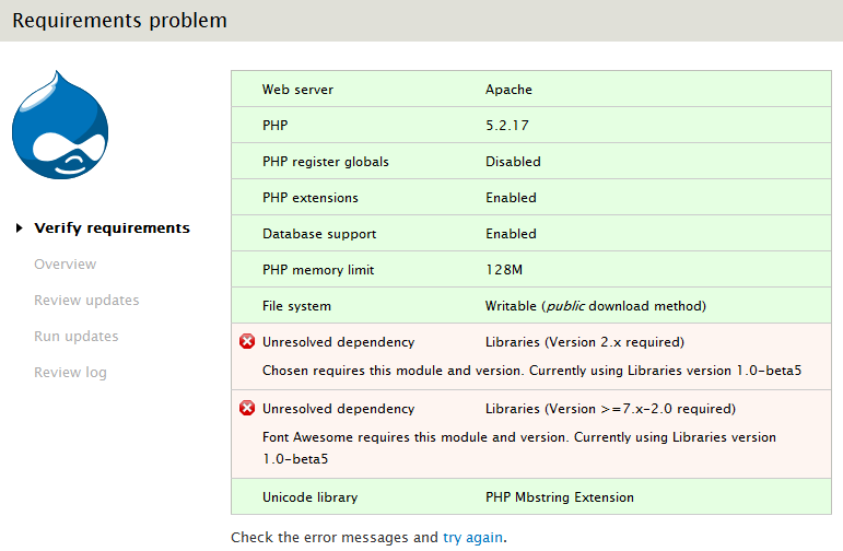 The version of the Font Awesome library could not be detected. [#2053611] | Drupal.org