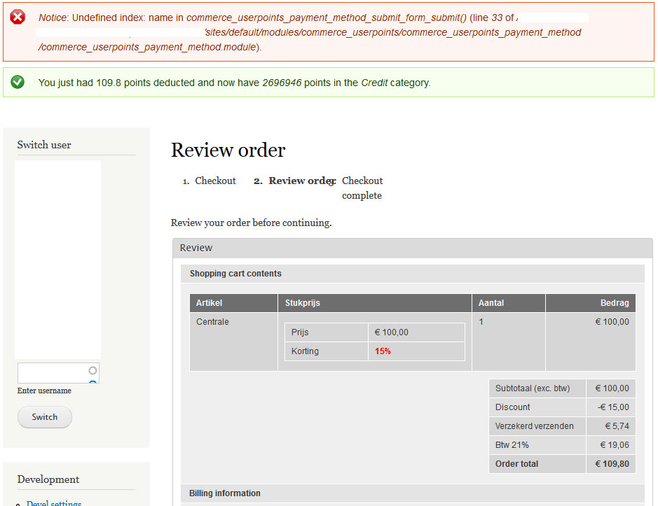 Points get deducted before checkout has been completed [#2097557] | Drupal.org