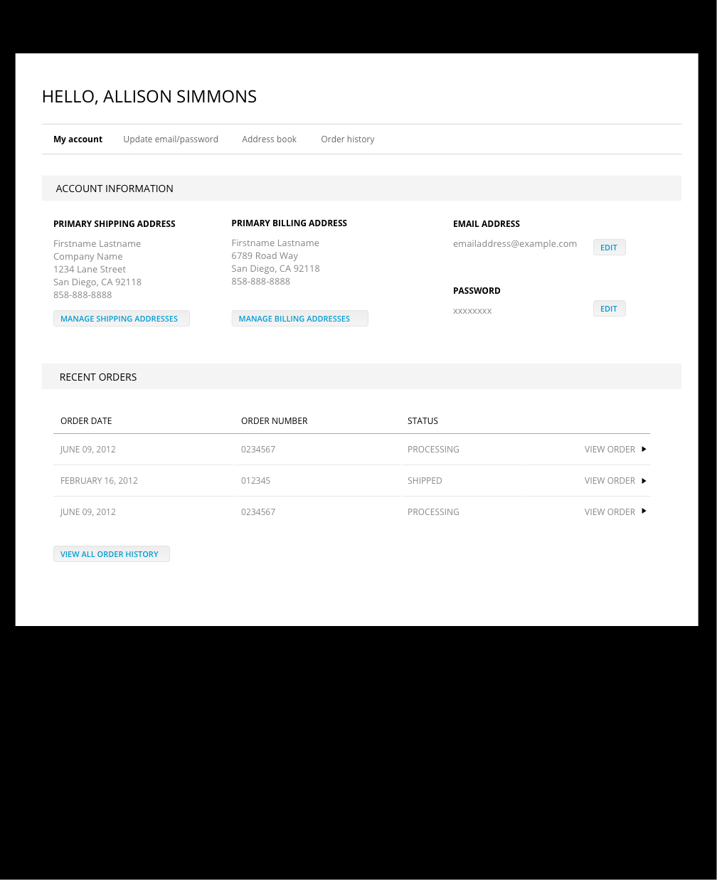 Need to define a user account page that is useful [#1634400] | Drupal.org