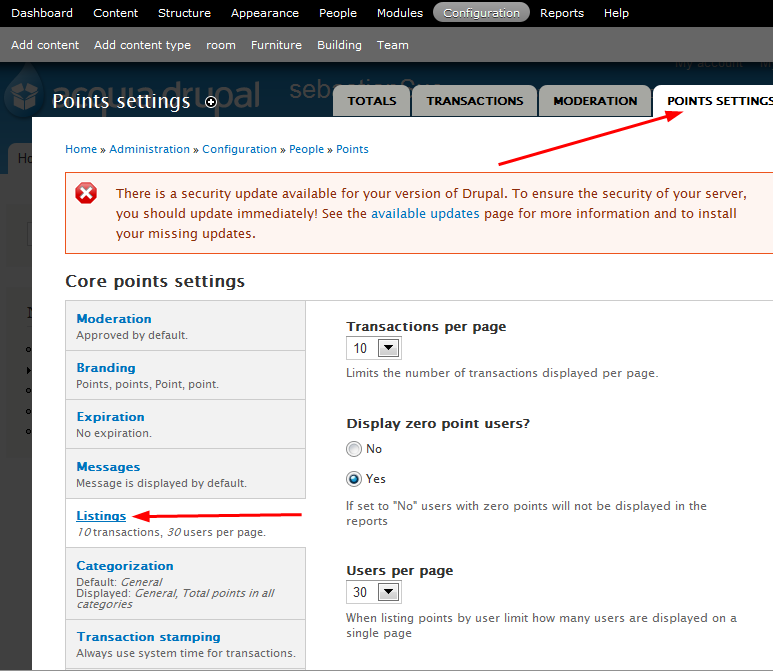Configure User Points in Drupal 7 | Drupal.org Configure User Points in Drupal 7 | Drupal.org