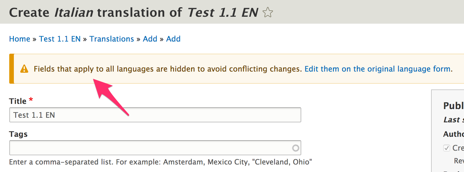 Content translations can be moderated independently | Drupal.org