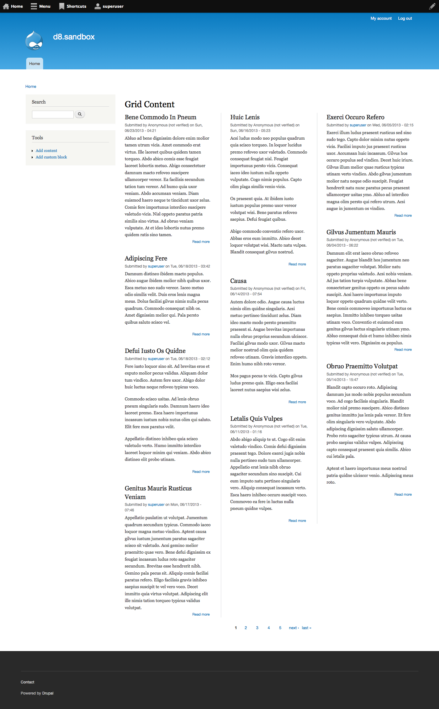 Add new views-grid styling to Bartik [#2031447] | Drupal.org