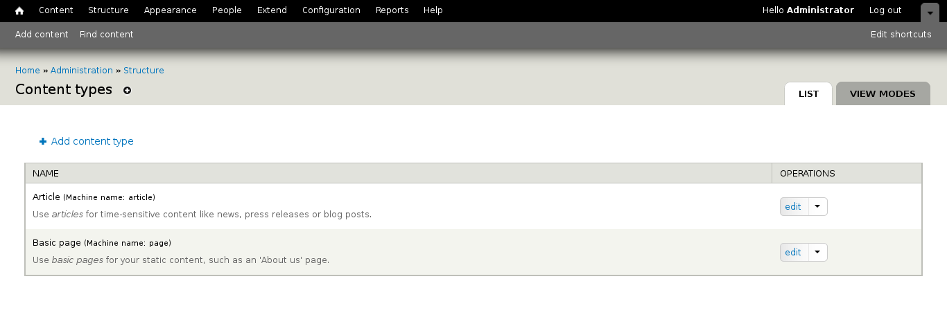 Convert view modes to ConfigEntity [#1043198] | Drupal.org