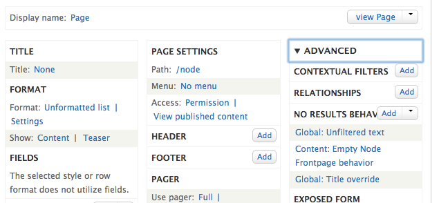 "Welcome to Drupal" title (frontpage view "no results" behavior) persists even when there are ...