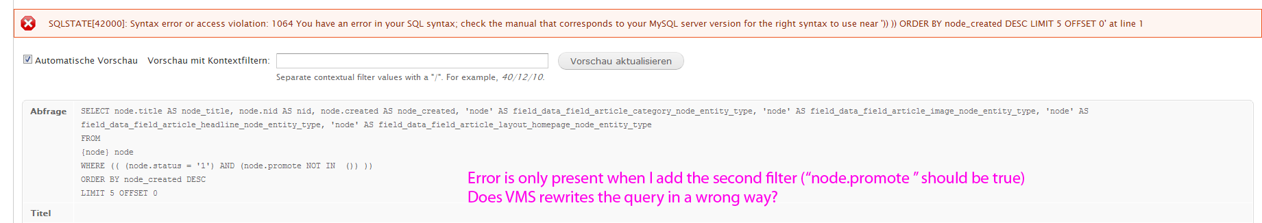 Sql Error On Users View 1433806
