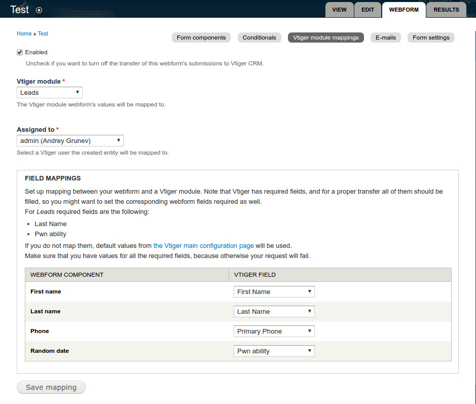 Vtiger Crm