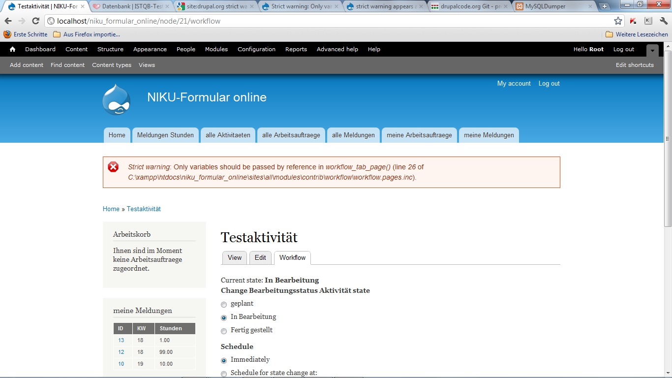 Strict Warning Only Variables Should Be Passed By Reference In Workflow Tab Page [ 1418268