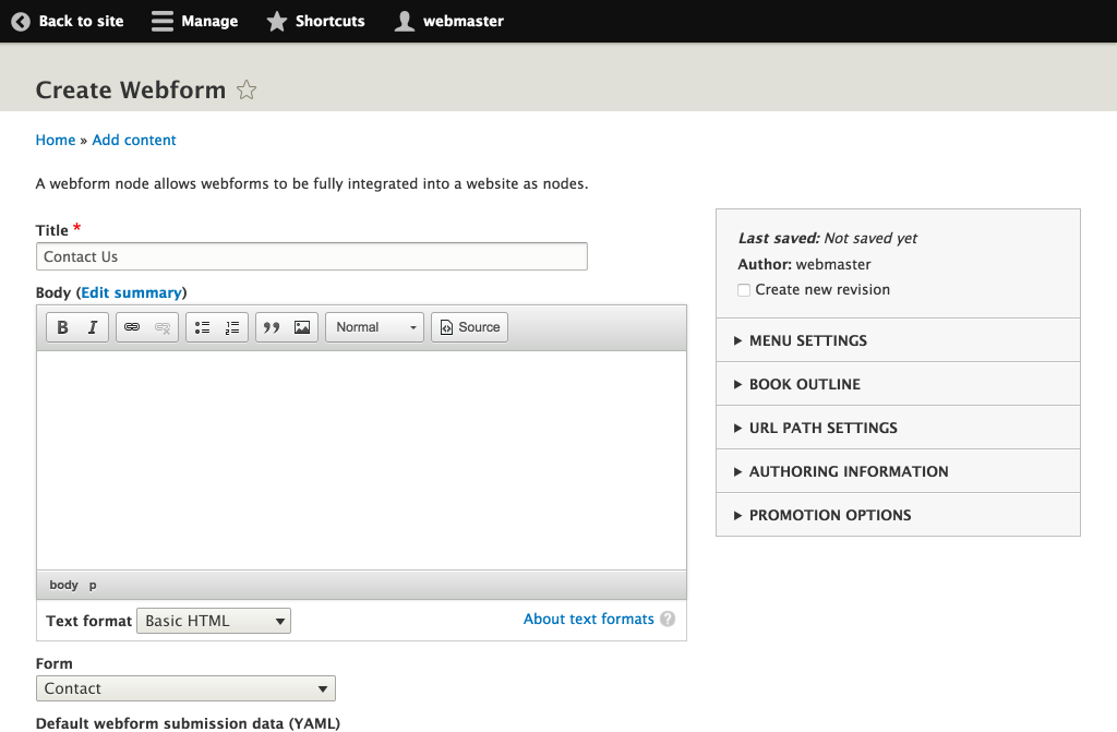 Webform Features Drupal 8 Guide On