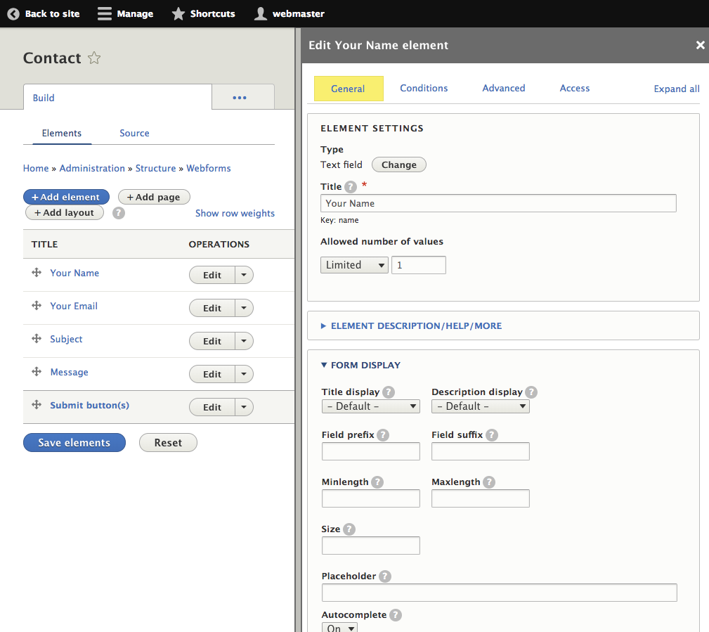 Webform Features | Webform | Drupal Wiki guide on Drupal.org Webform Features | Webform | Drupal Wiki guide on Drupal.org
