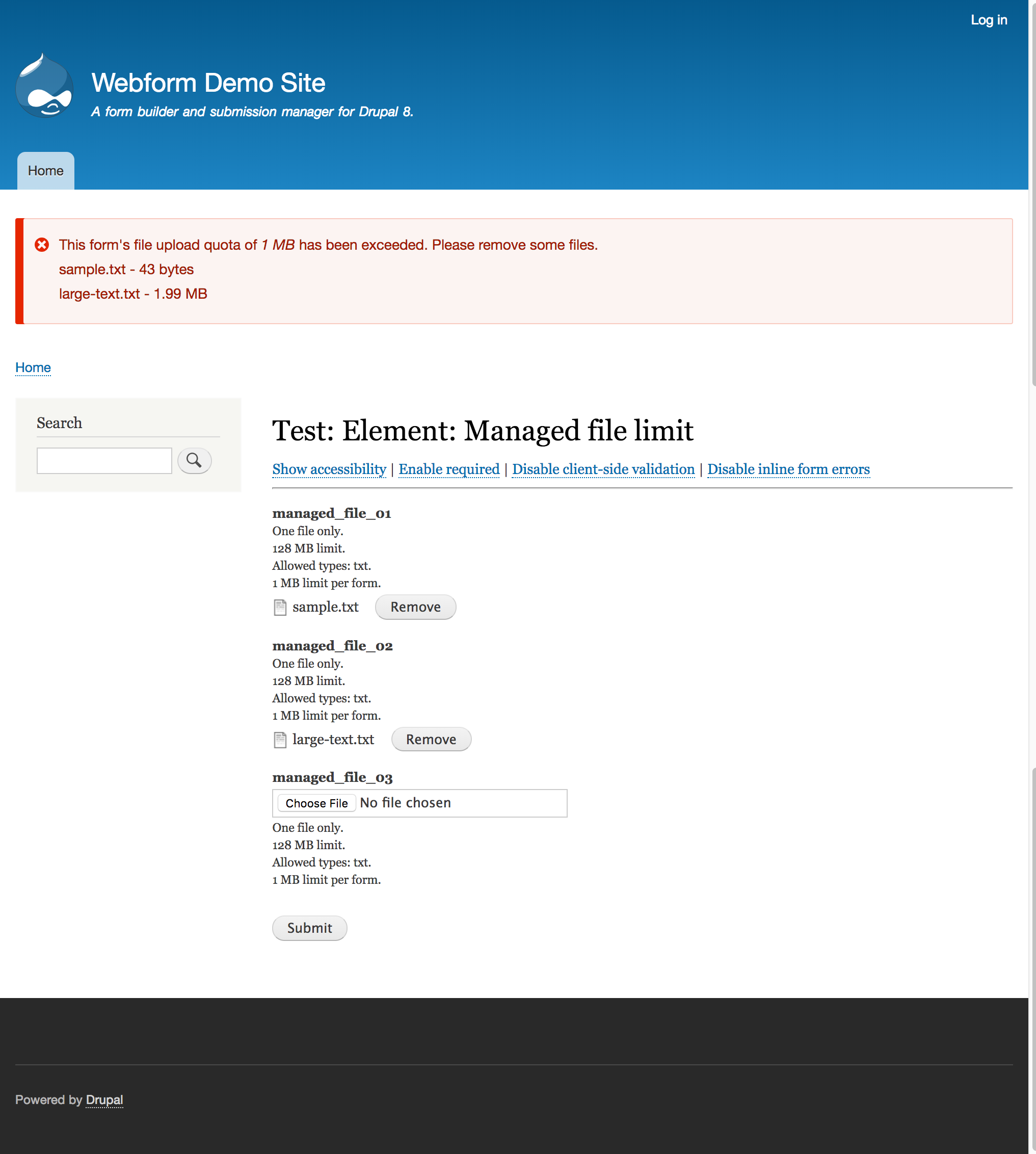 Webform S Can Now Have File Upload Quotas