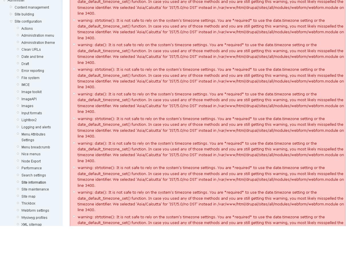 warning: strtotime(): It is not safe to rely on the system's timezone settings. You are ...