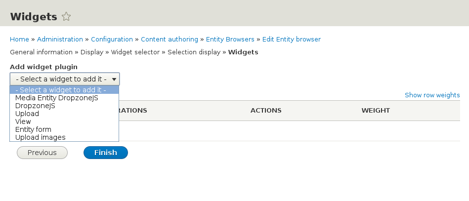 Creating A Browser With The Multi Step Wizard Entity Browser Drupal 2241