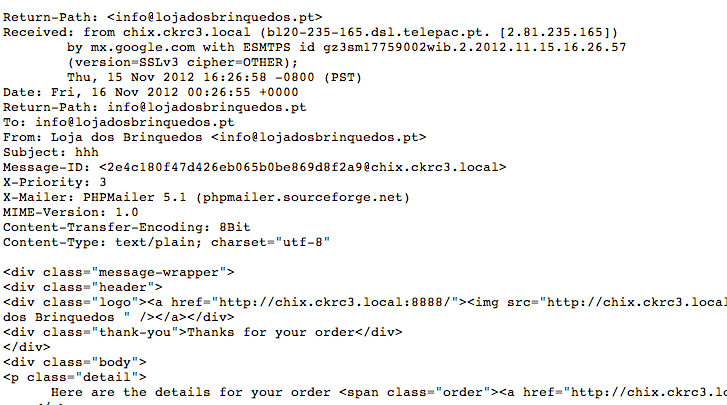 mail order confirmation problem [#1842174] | Drupal.org